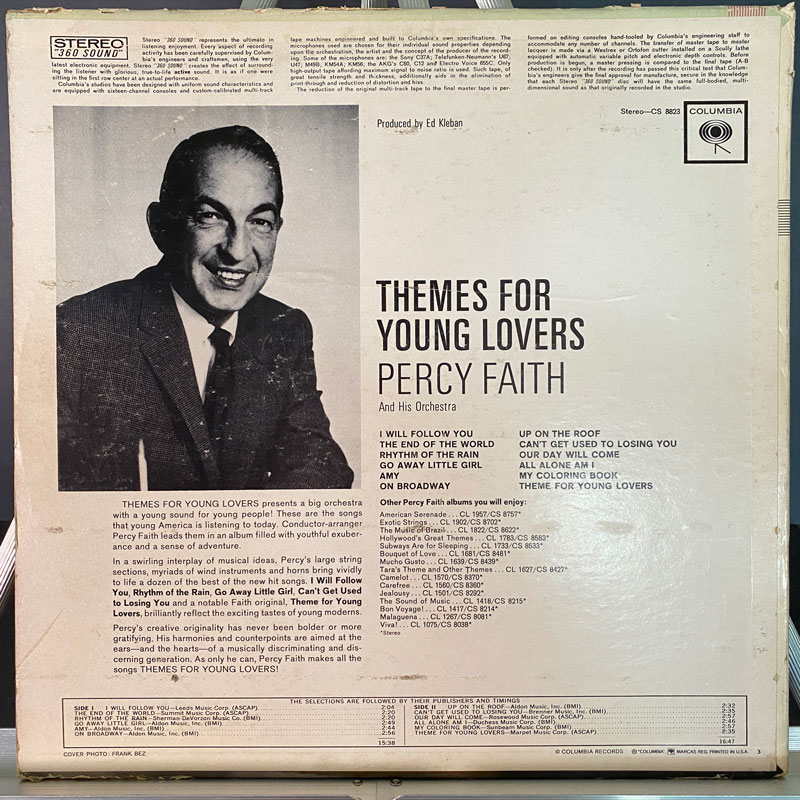 Percy Faith And His Orchestra* – Themes For Young Lovers - The AM Project